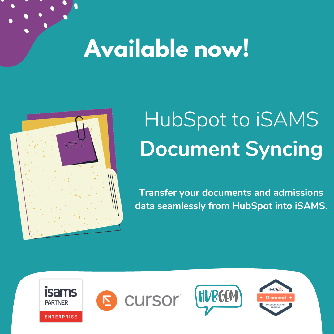 Exciting new features: HubSpot-iSAMS integration